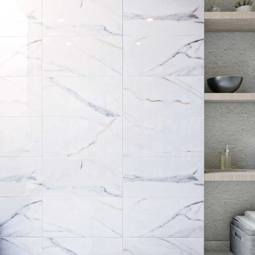 PARED CELIMA MARMOLIZADA TREVIZO NW WHITE BR 30X60 EXT180.1 ...